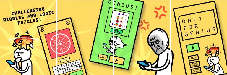 Only for genius, logic riddles and brain training game